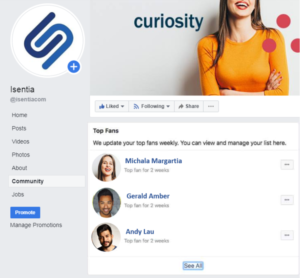 Facebook Top Fan Badges - Isentia